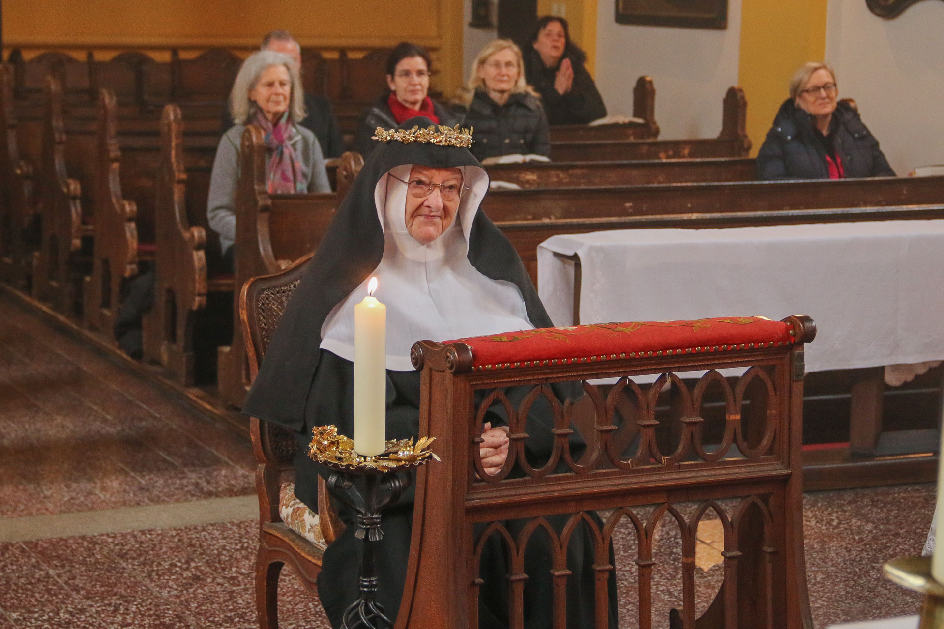 Eiserne Profess von Schw. Bernadette vom Kloster Goldenstein am 09.12.2022