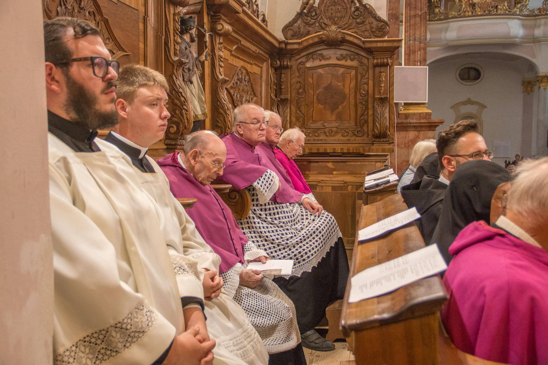 Erste Vesper zum Hochfest des Hl. Augustinus mit Einkleidung eines Novizen am 27.08.2023