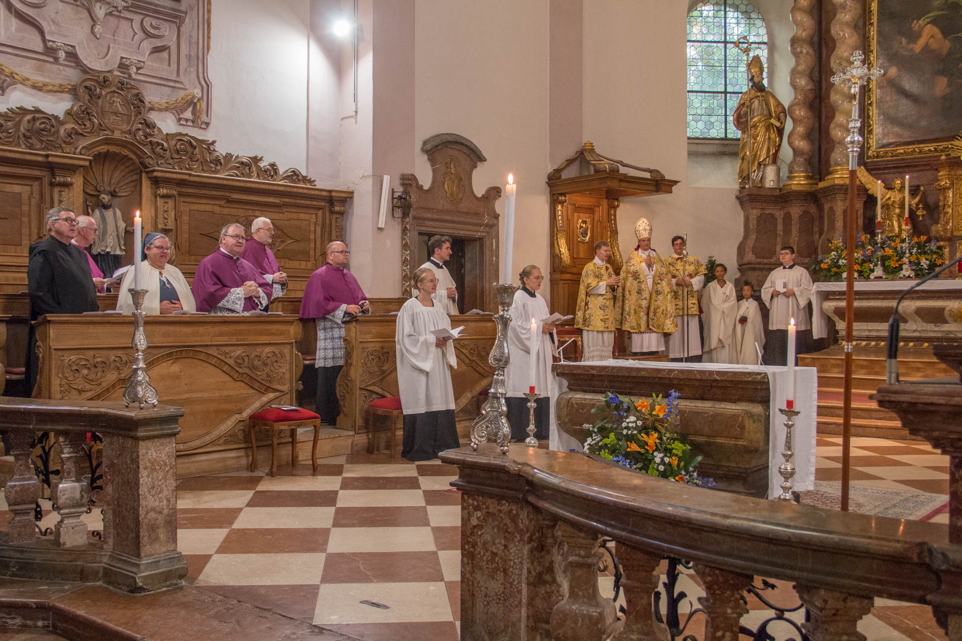 Erste Vesper zum Hochfest des Hl. Augustinus mit Einkleidung eines Novizen am 27.08.2023