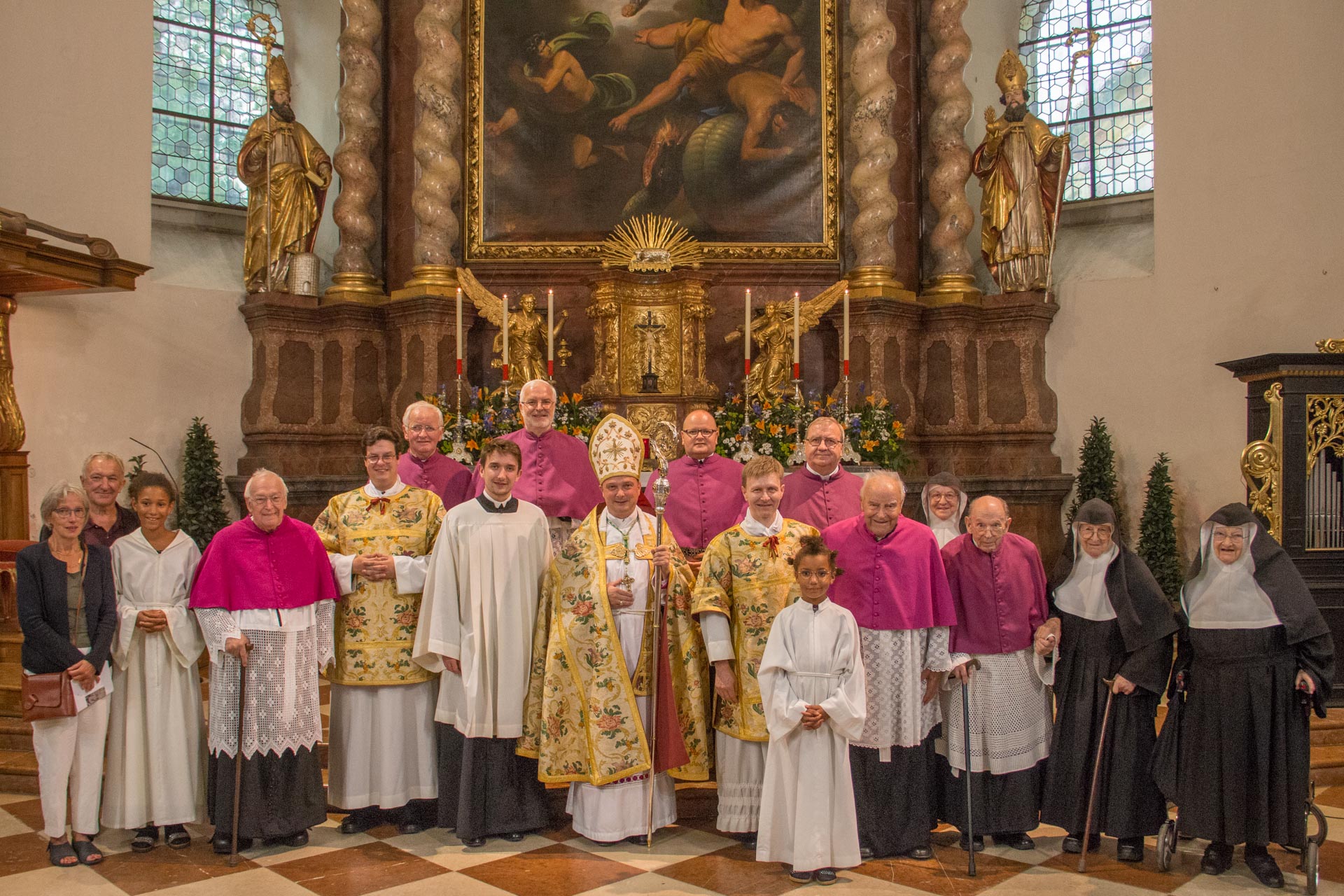 Erste Vesper zum Hochfest des Hl. Augustinus mit Einkleidung eines Novizen am 27.08.2023